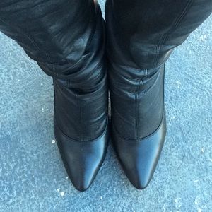Escada | Shoes | Escada Italian Leather Over The Knee Boots | Poshmark